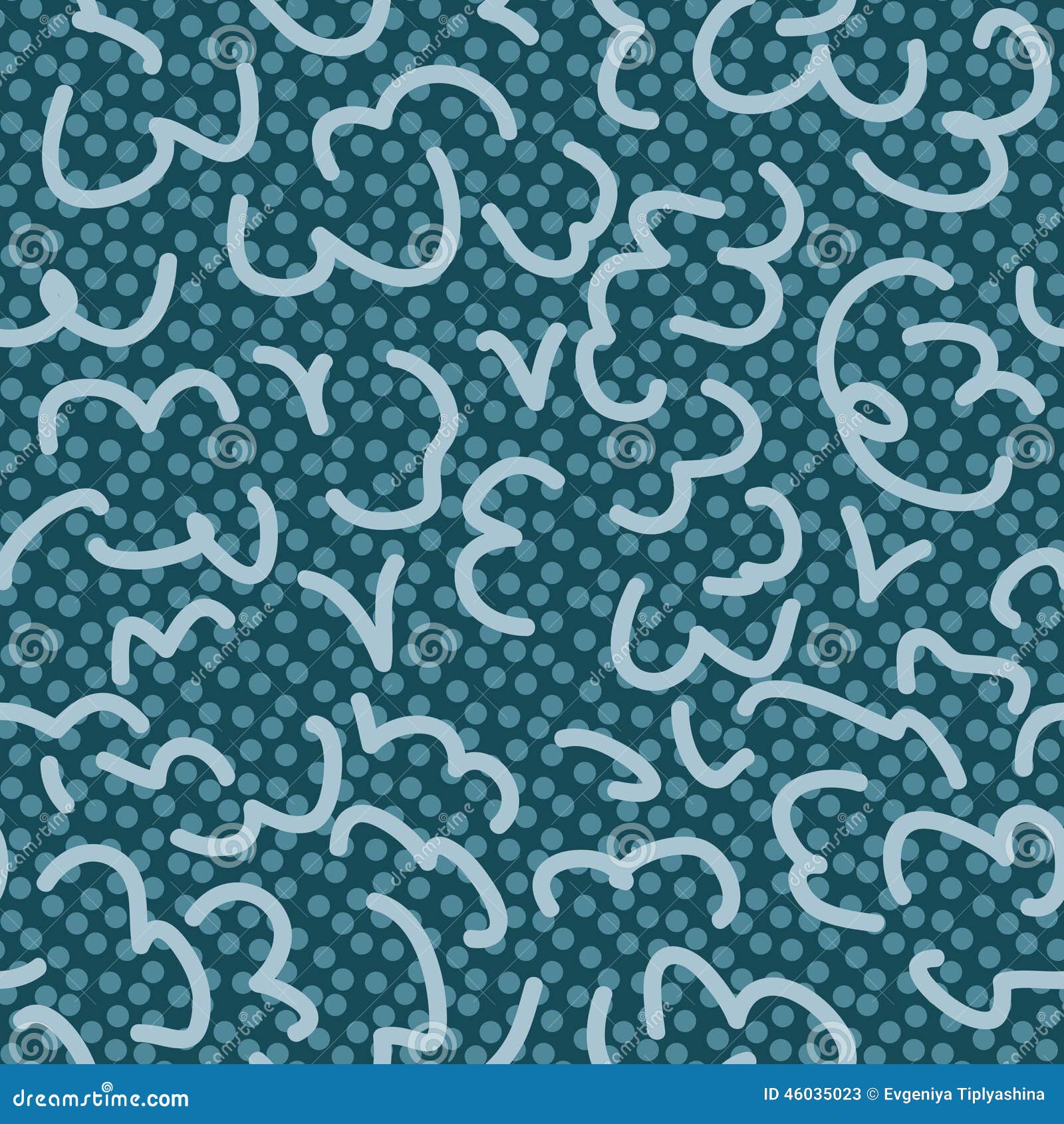 Seamless Texture with Swirls Stock Vector - Illustration of ball ...