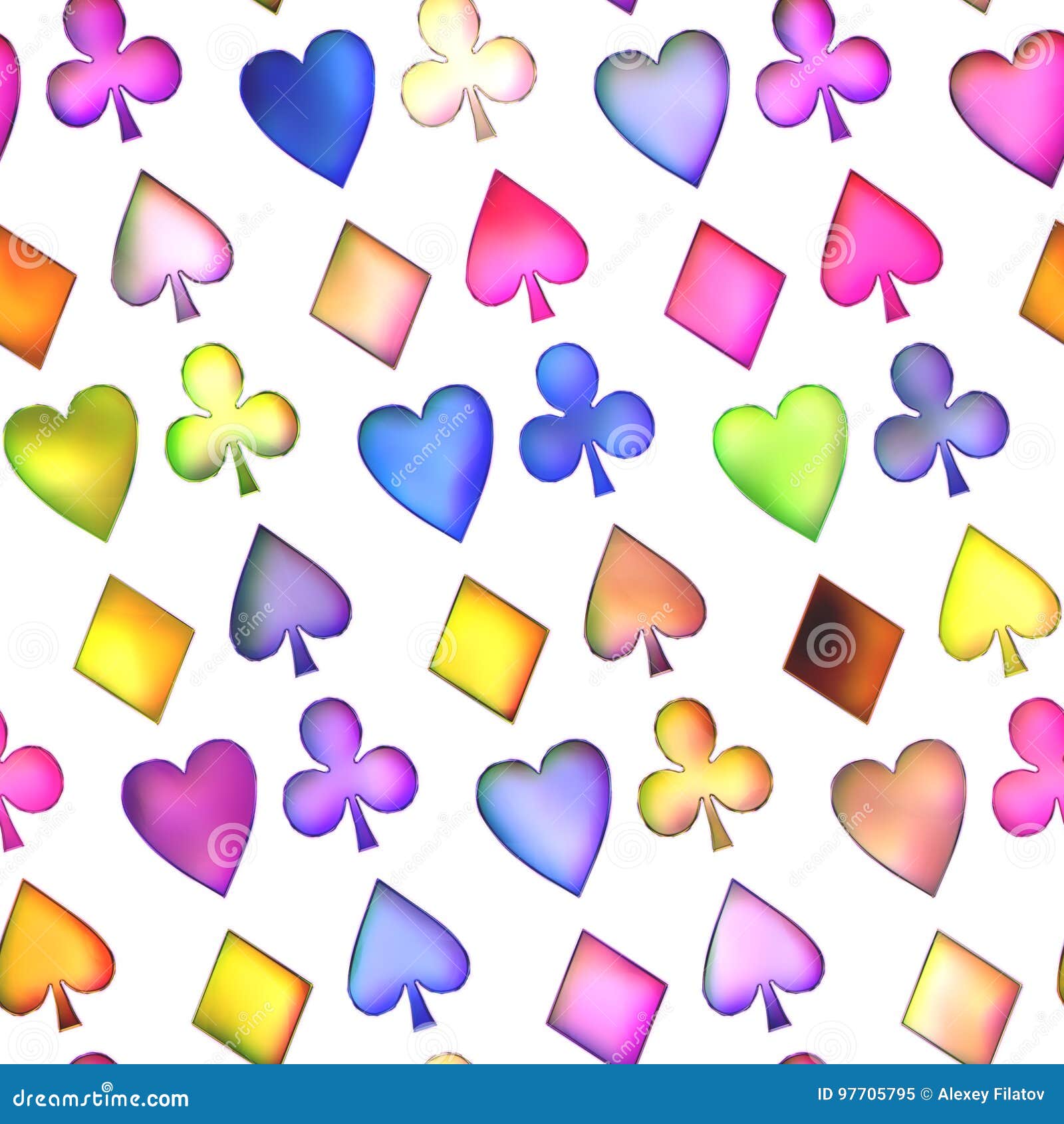 Seamless Texture Symbols Cards Stock Illustration - Illustration of ...