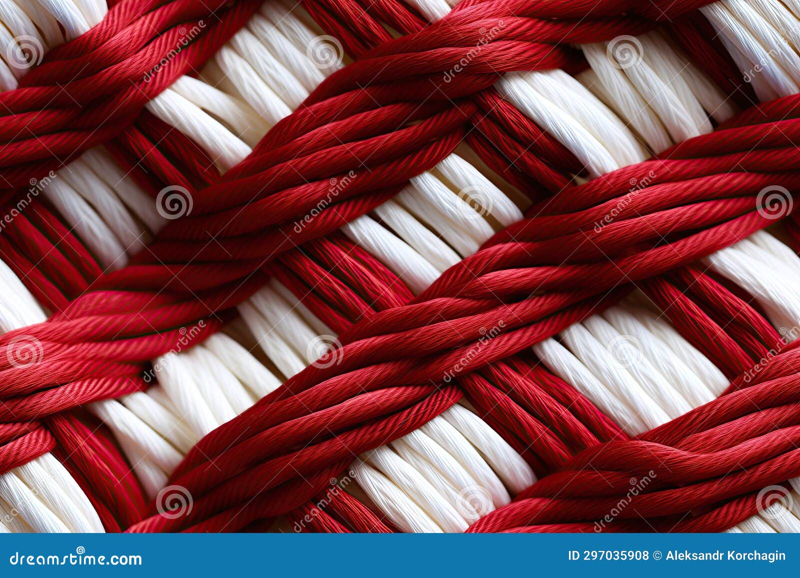 Seamless Texture of Textile Fabric with Pattern Knitted with Red and ...