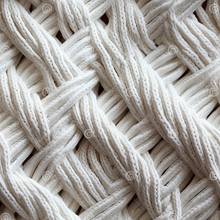 Seamless Texture of Textile Fabric with Pattern Knitted with White ...