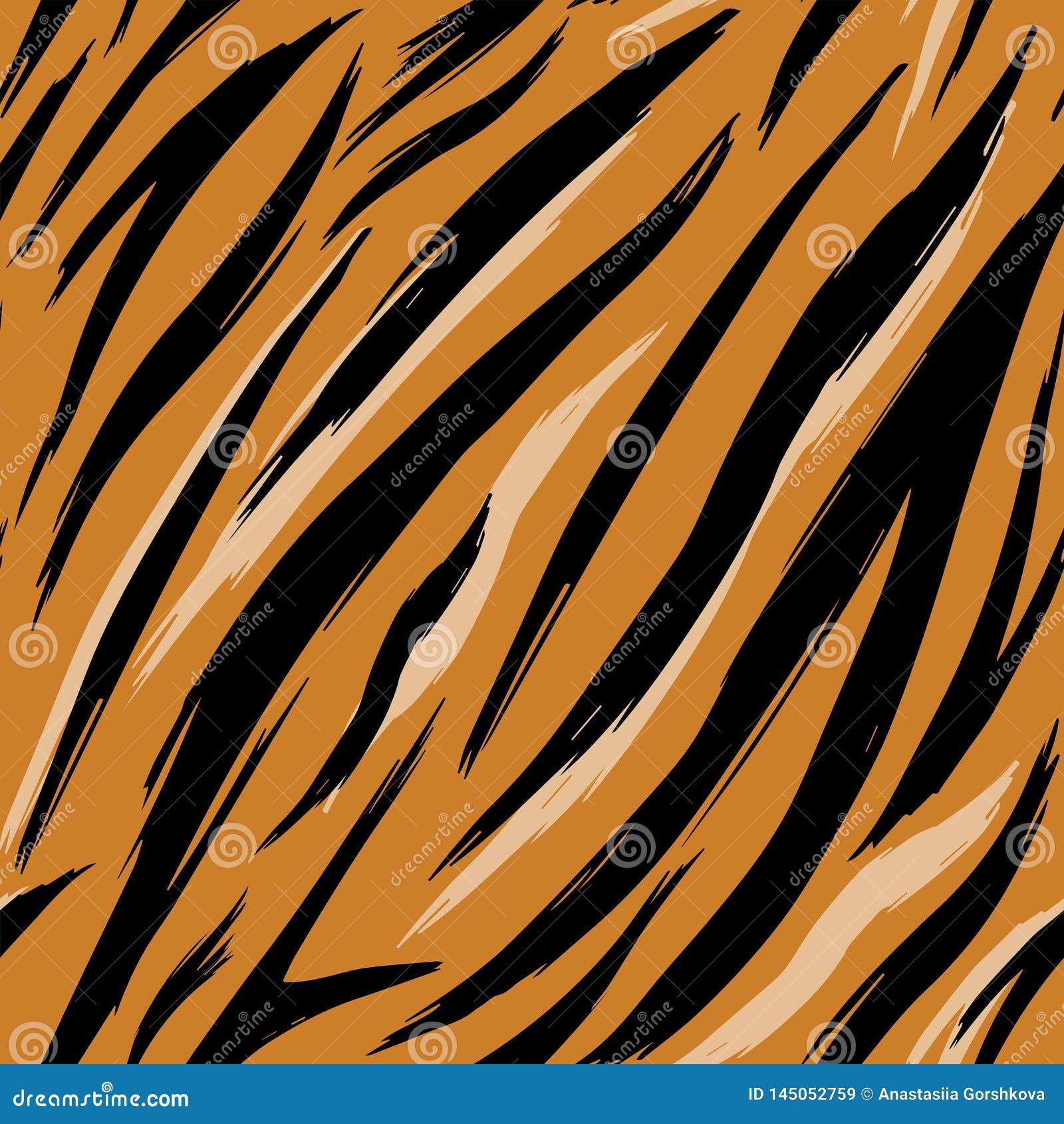 Seamless Texture Tiger Skins. Pattern. Eps 10. Stock Vector ...