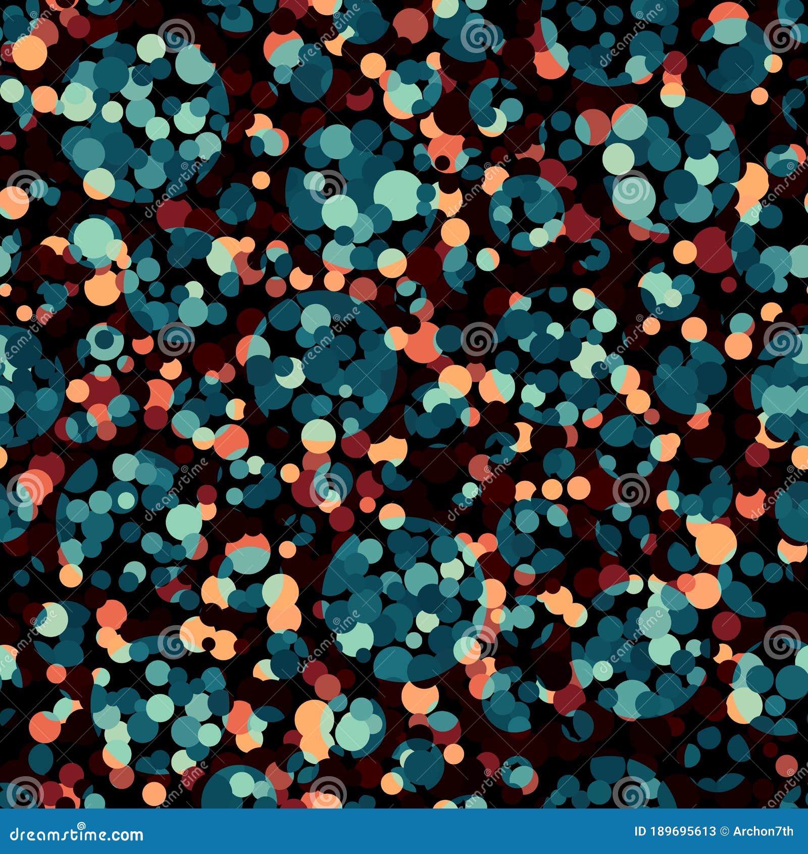 Seamless Texture with Transparent Multi-colored Bubbles Vector Festive ...