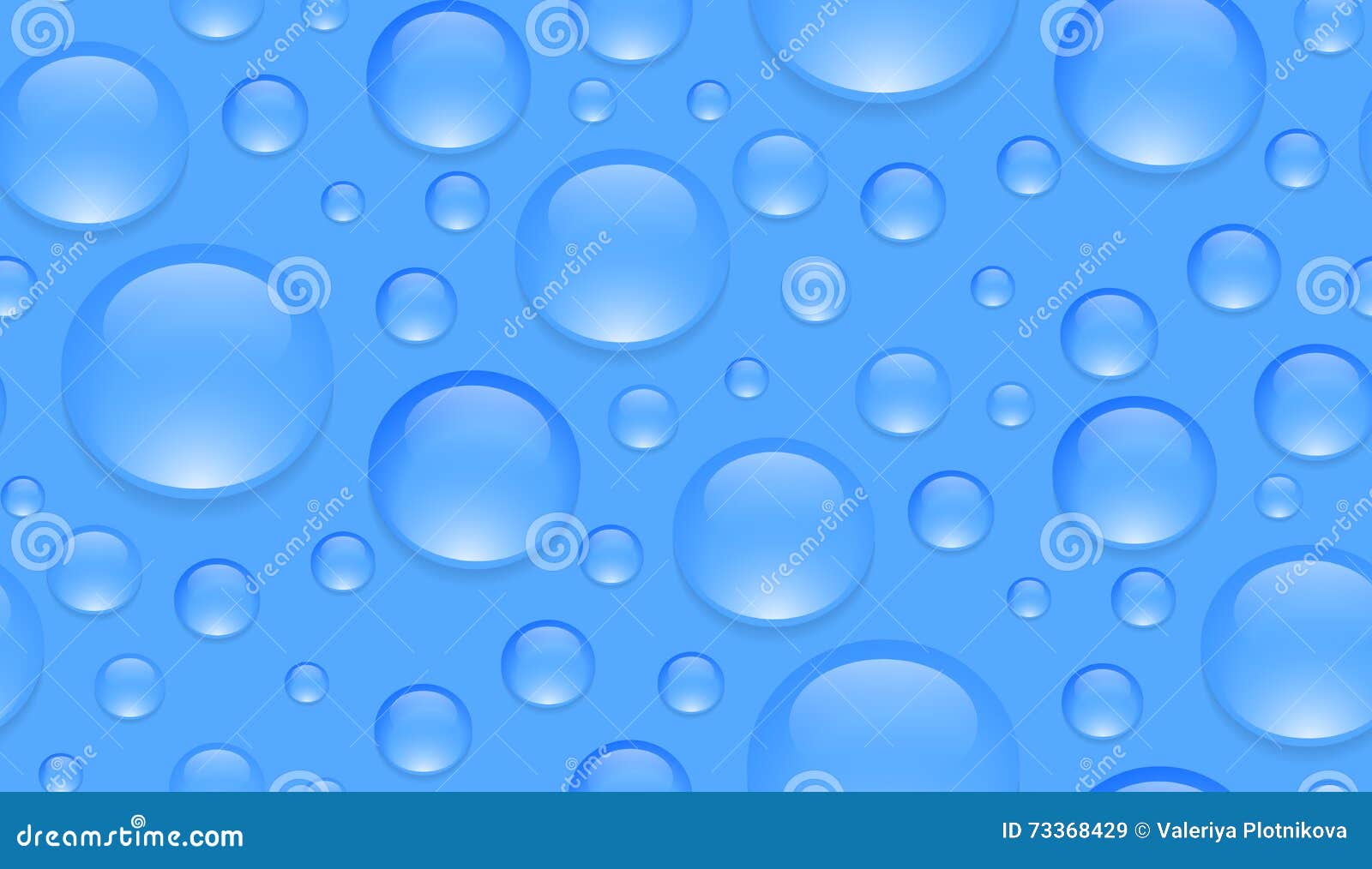 Seamless Texture with Transparent Water Droplets. Stock Vector ...