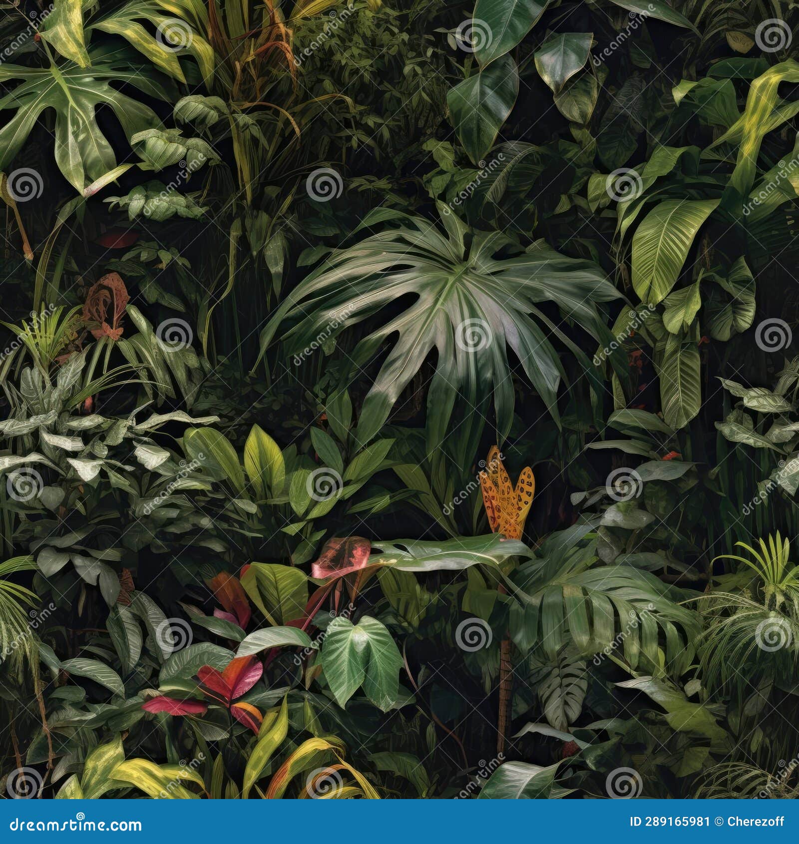 Seamless Texture. Tropical Jungle Stock Image - Image of graphic ...