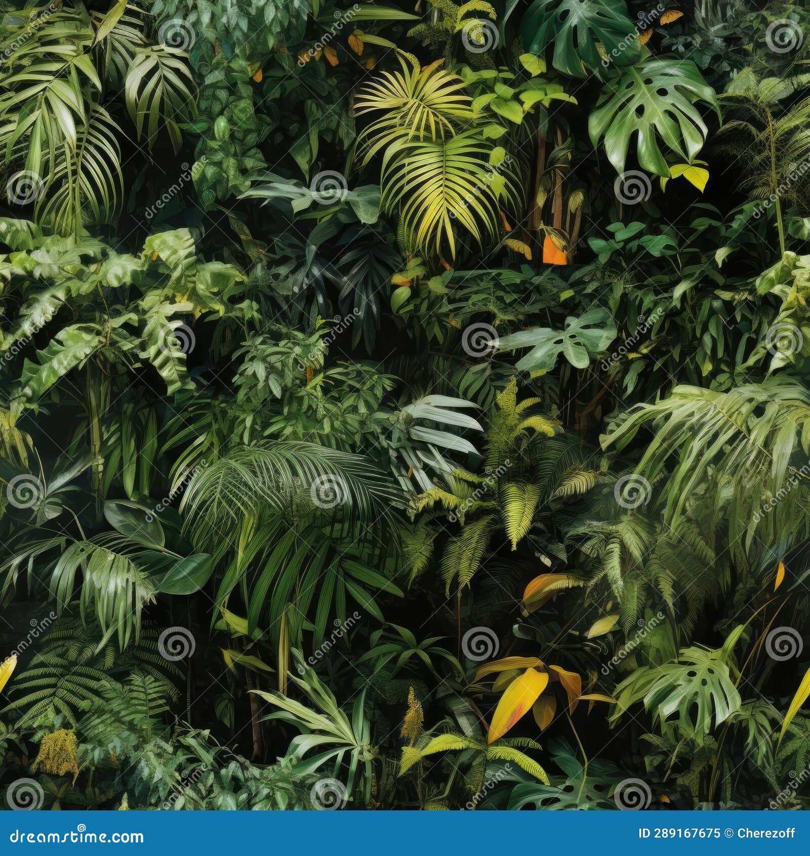 Seamless Texture. Tropical Jungle Stock Image - Image of botanical ...