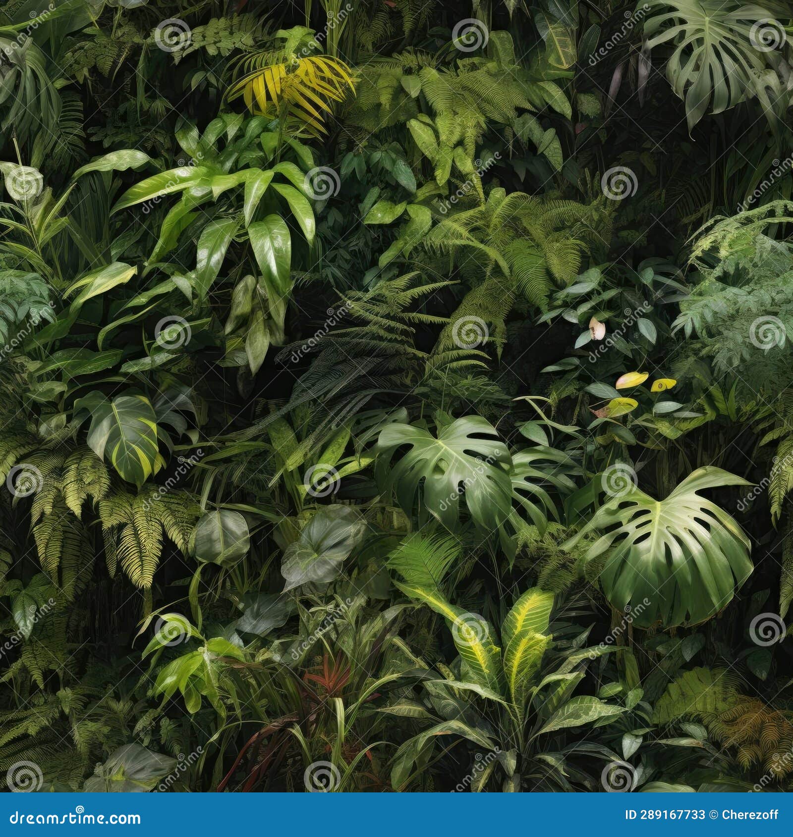 Seamless Texture. Tropical Jungle Stock Illustration - Illustration of ...