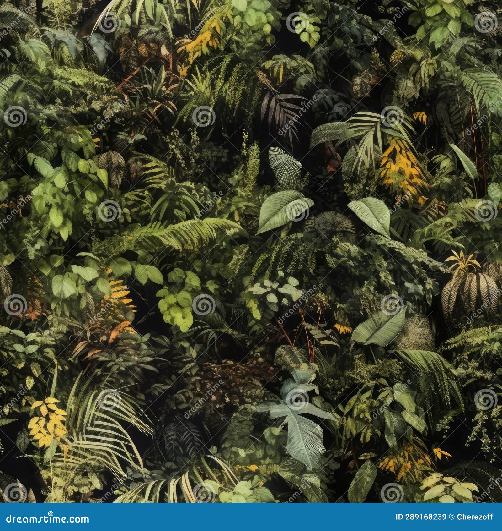 Seamless Texture. Tropical Jungle Stock Illustration - Illustration of ...