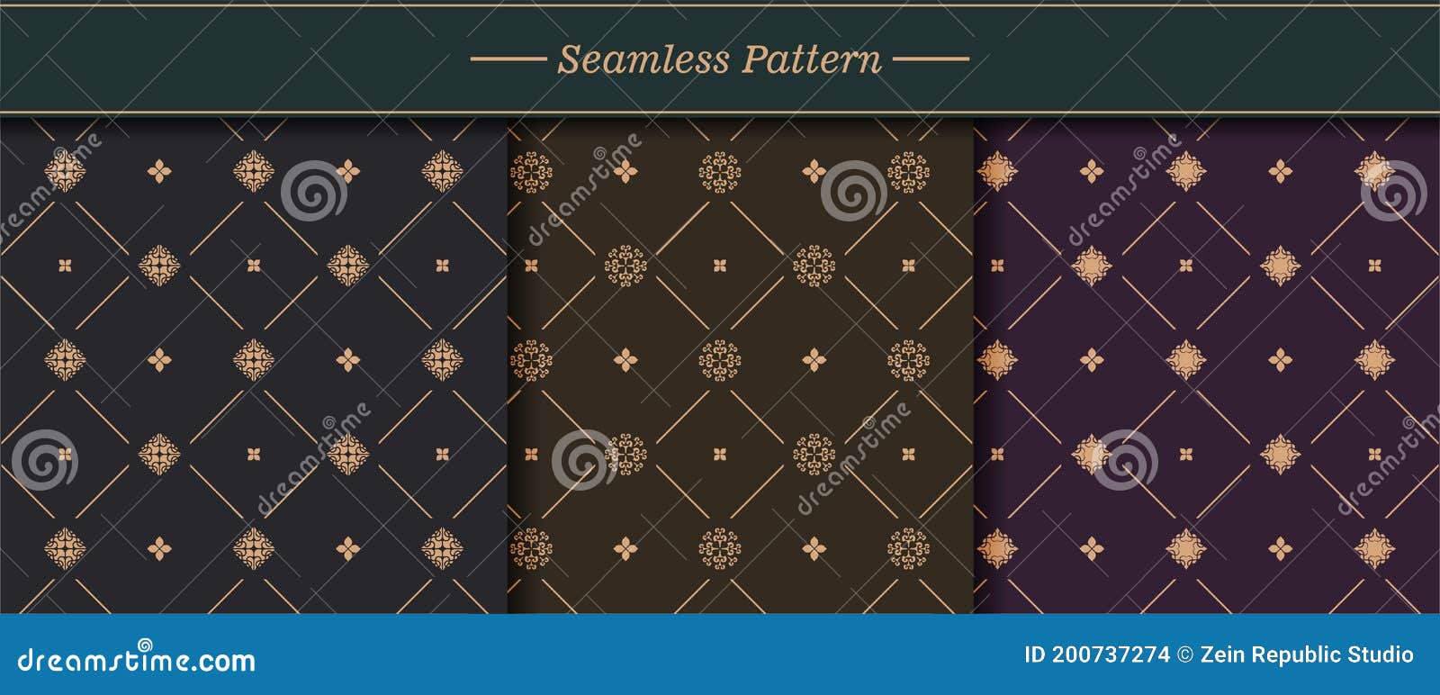Seamless Texture Ornament Design Template Stock Illustration ...