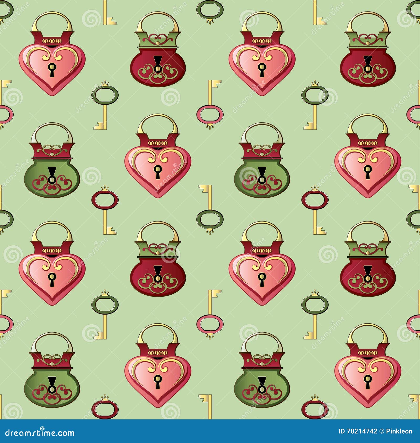 Seamless Texture with Vintage Door Locks Stock Illustration ...