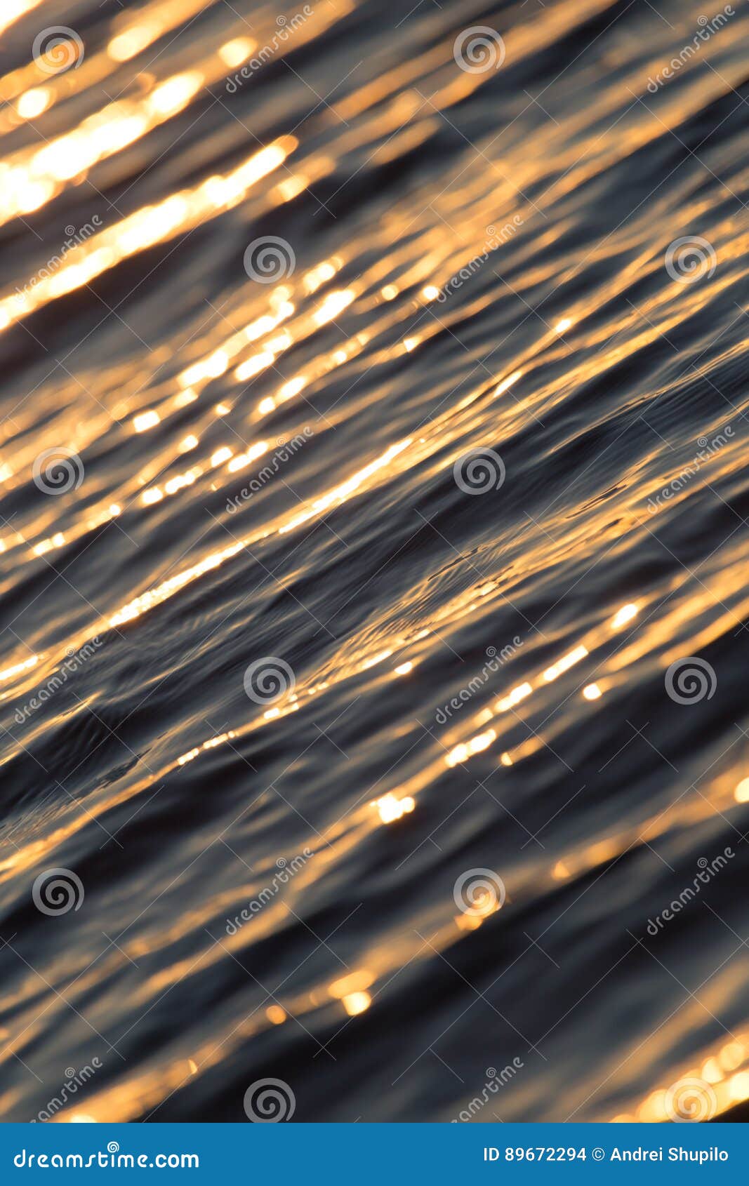 Seamless Texture Warm Color Shining Sunset Water Surface Stock Photo ...