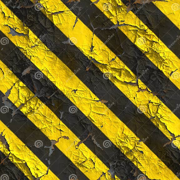Seamless Texture of Warning Stripes Surface. Stock Illustration ...