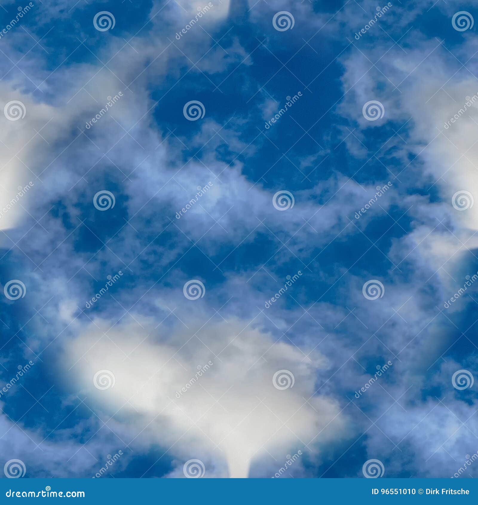 Seamless Texture Of White Clouds In The Sky Stock Photo | CartoonDealer ...