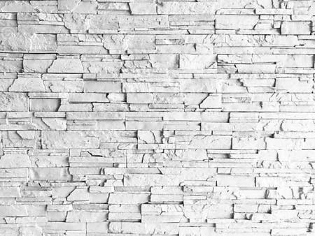 Seamless Texture of White Decorative Stacked Stone, Natural Stone ...
