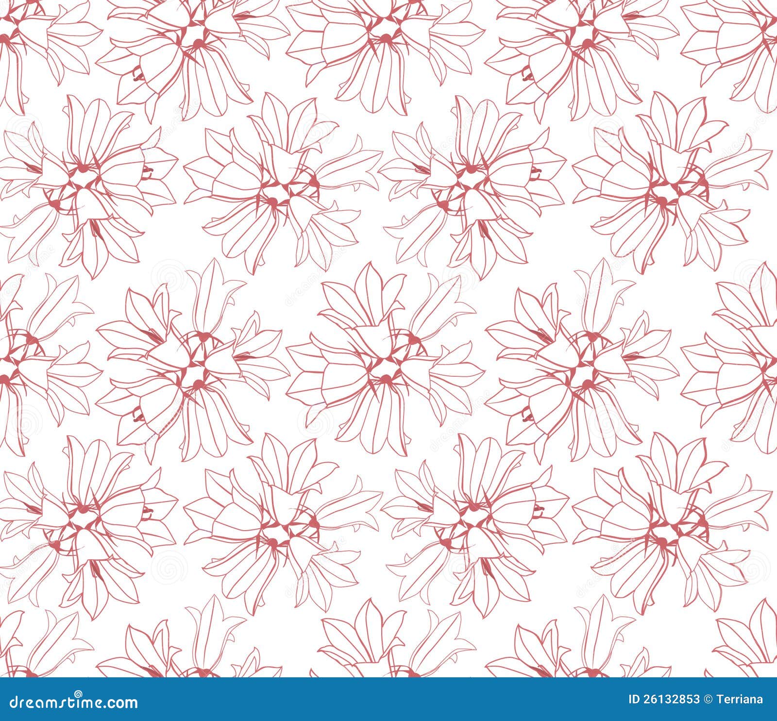 Seamless Texture with White Flowers Stock Vector - Illustration of ...