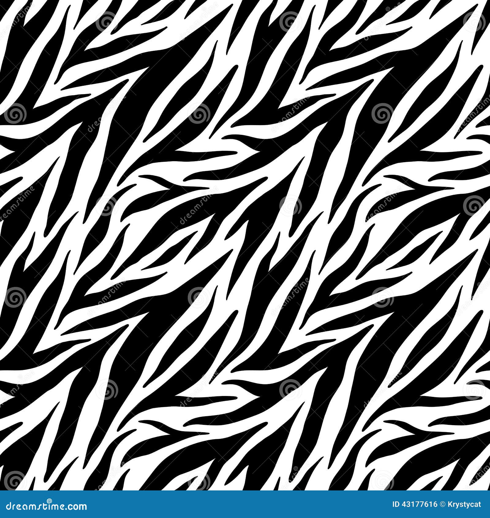 Seamless Texture of Zebra Stripes Stock Vector - Illustration of ...