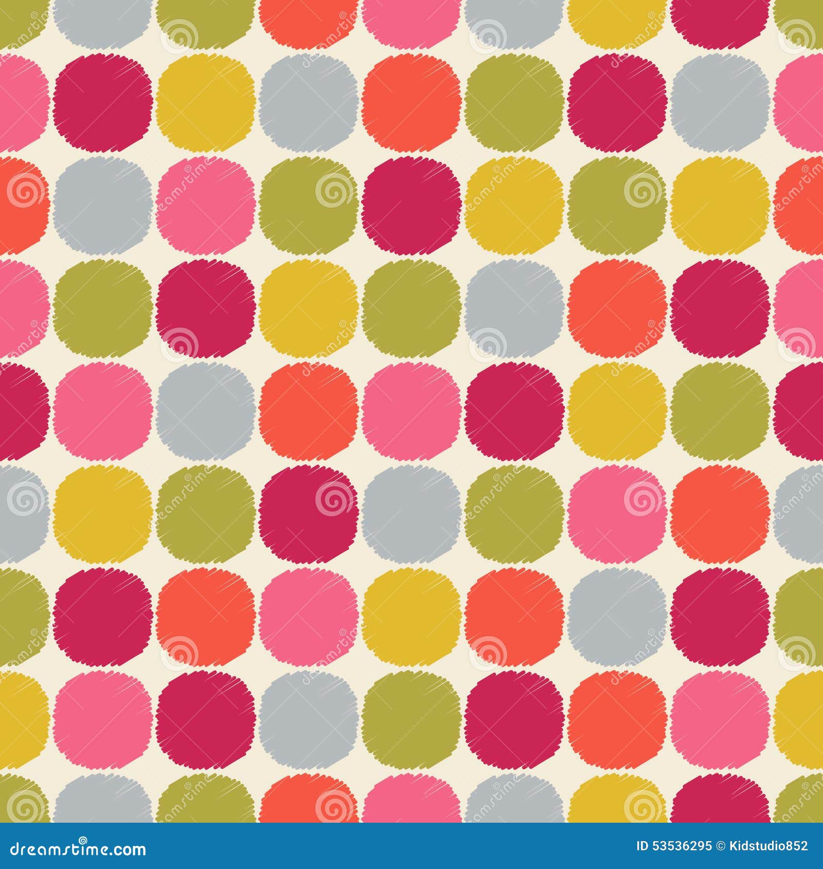 Seamless Textured Circle Dots Wallpaper Pattern Stock Vector ...