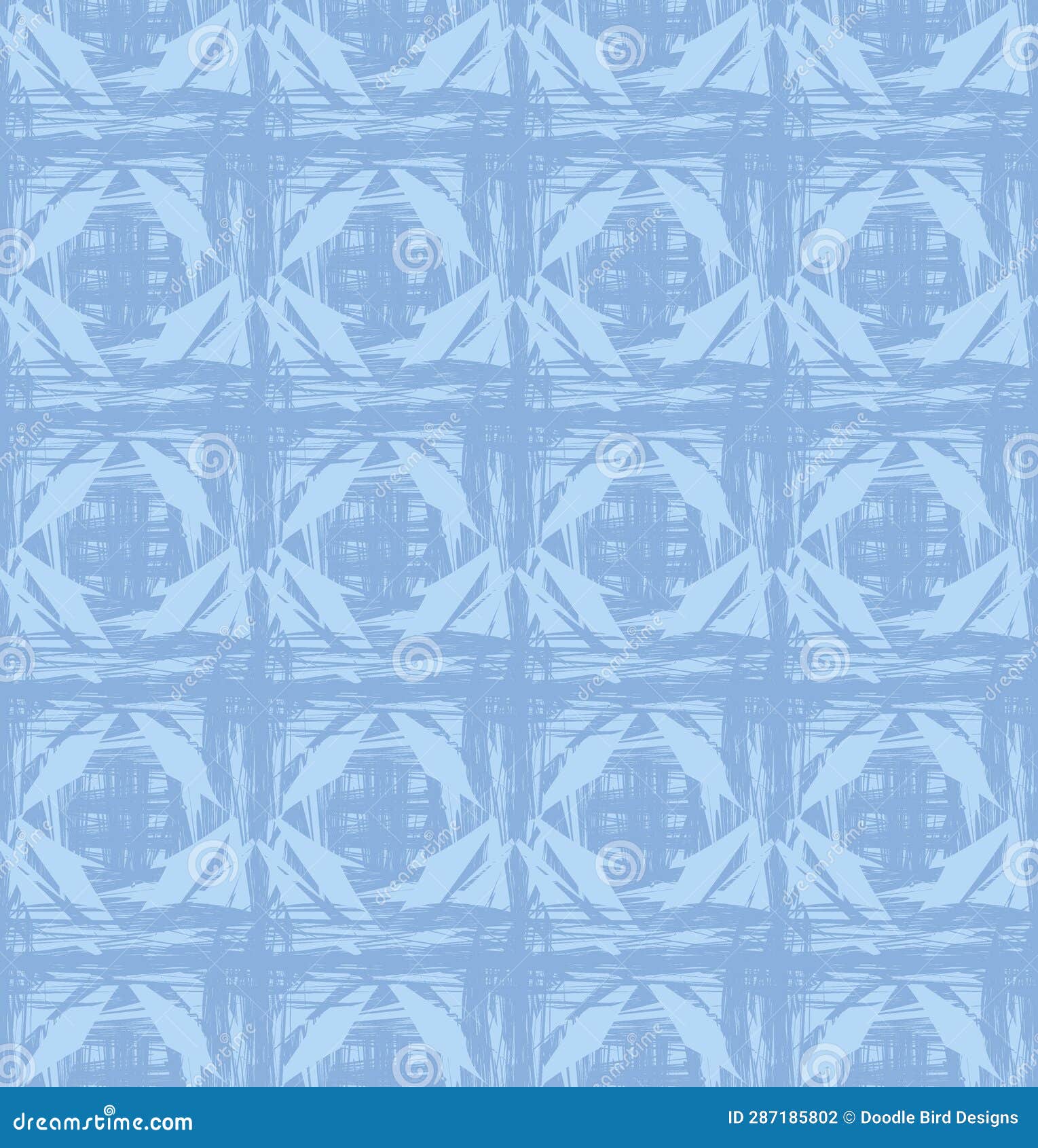 Blue Geometric Pattern of Scribble Squares Stock Vector - Illustration ...