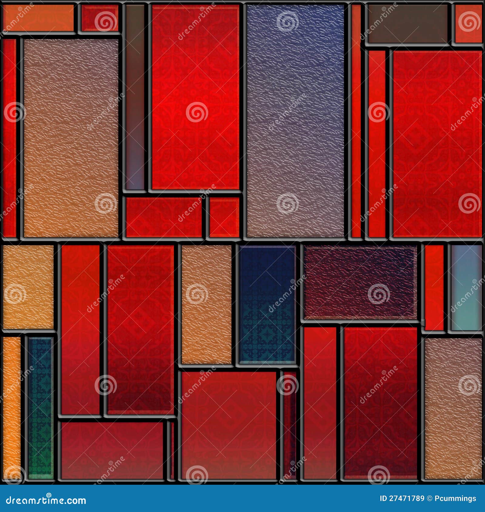 Seamless Textured Stained Glass Panel Stock Illustration - Illustration ...