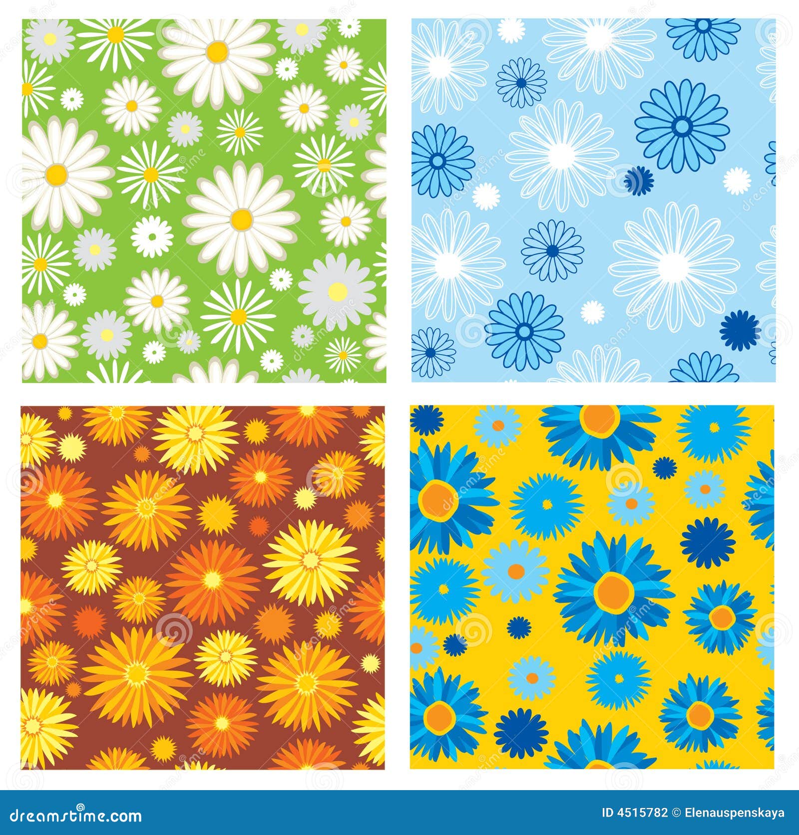 Seamless Textures With Roses Vector Illustration | CartoonDealer.com ...