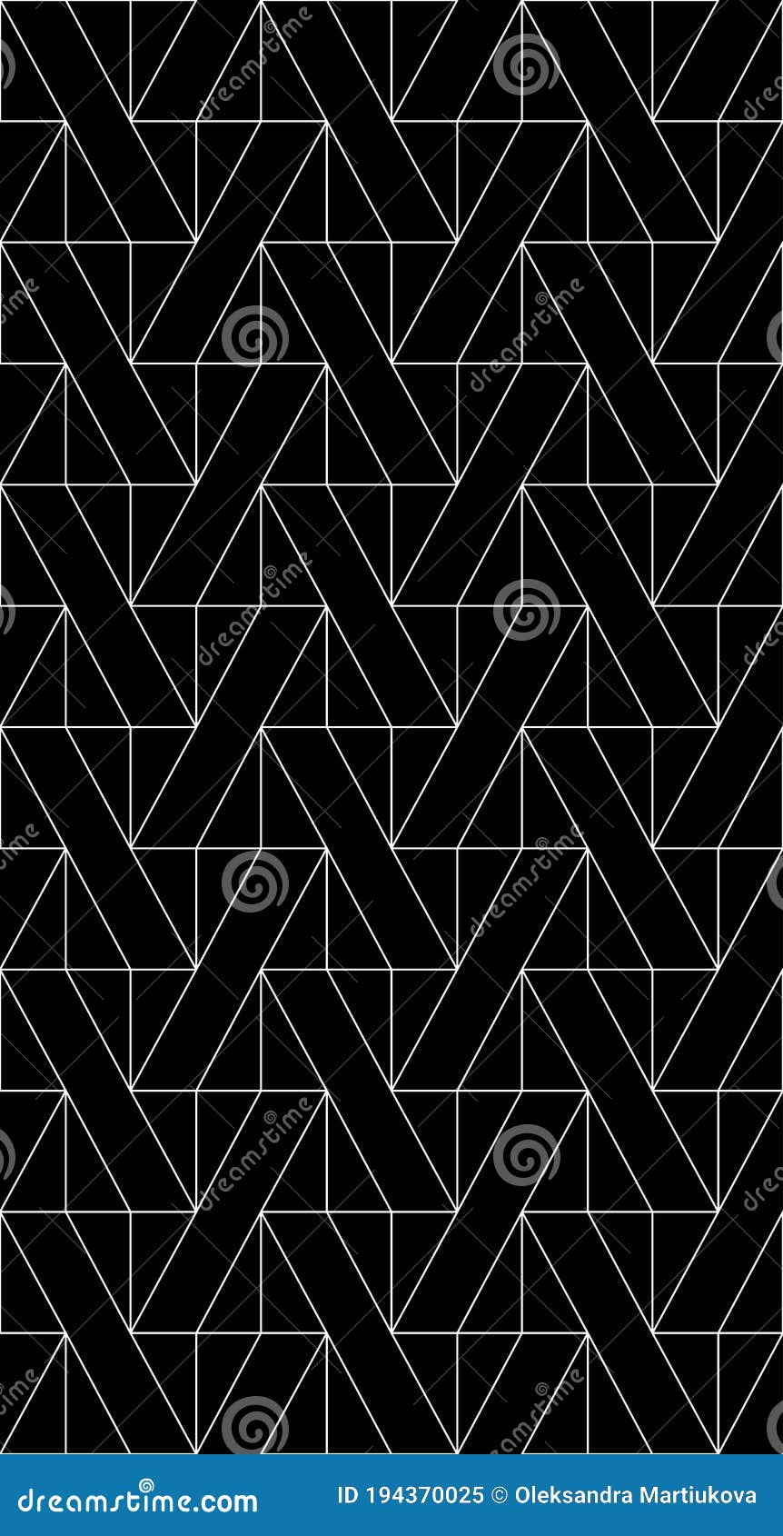 Seamless Thin Linear Pattern with Triangles. Abstract Geometric Low ...