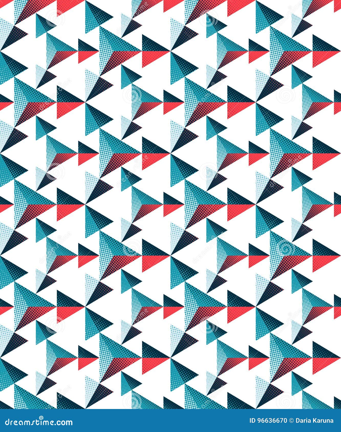 Seamless Three-dimensional Pattern of Triangles. Geometric Texture ...