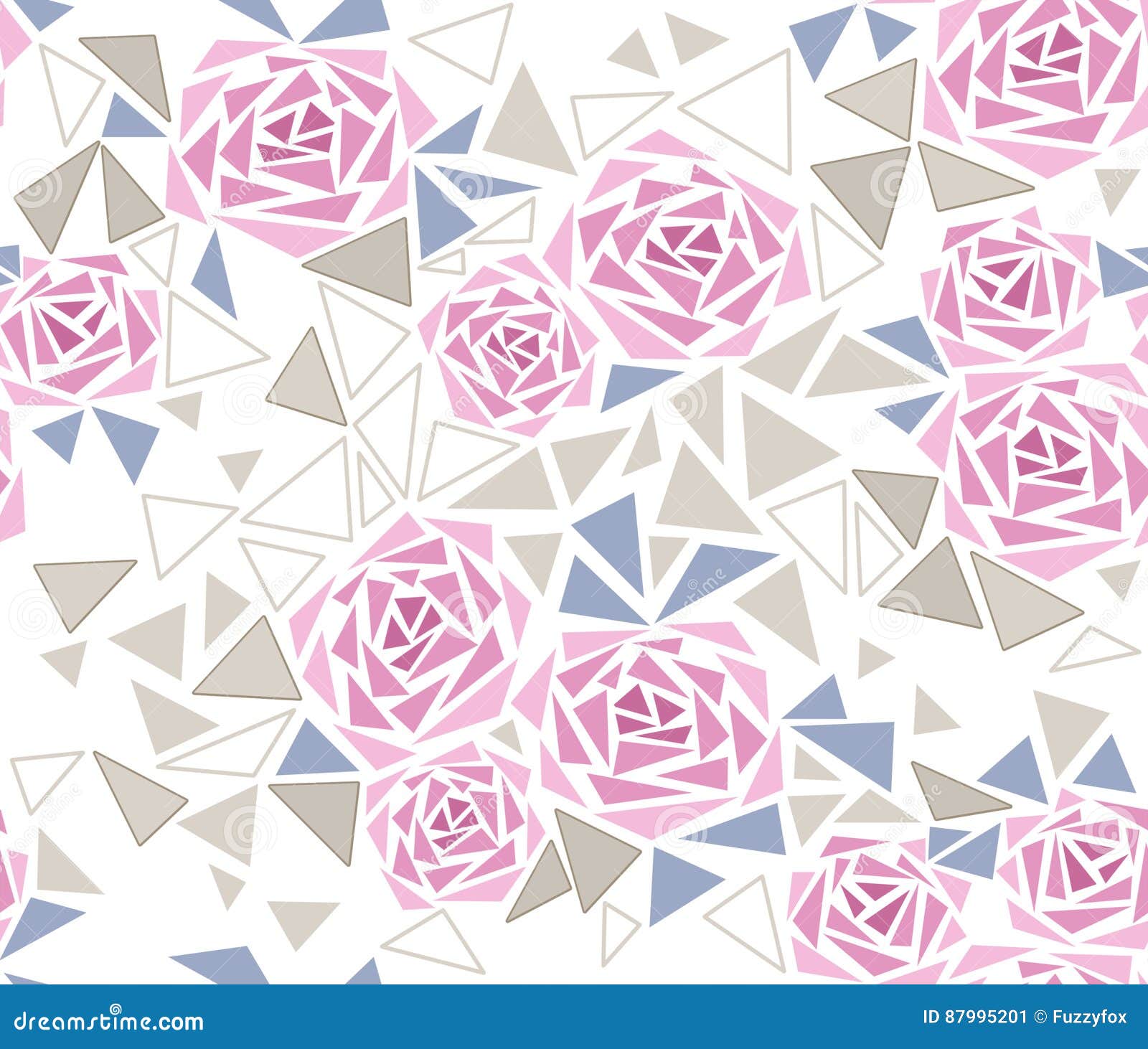 Seamless Tile Mosaic Design Pattern with Roses Background Stock ...