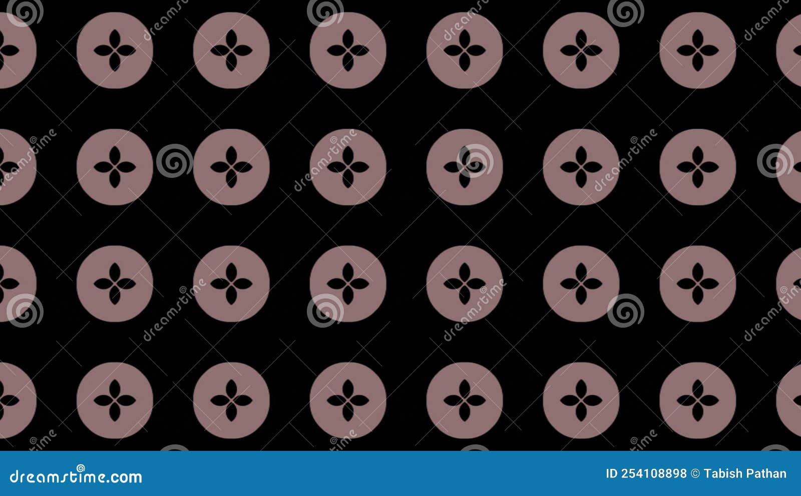 Seamless Tile Pattern Animation with Floral Signs. Panning Stock ...