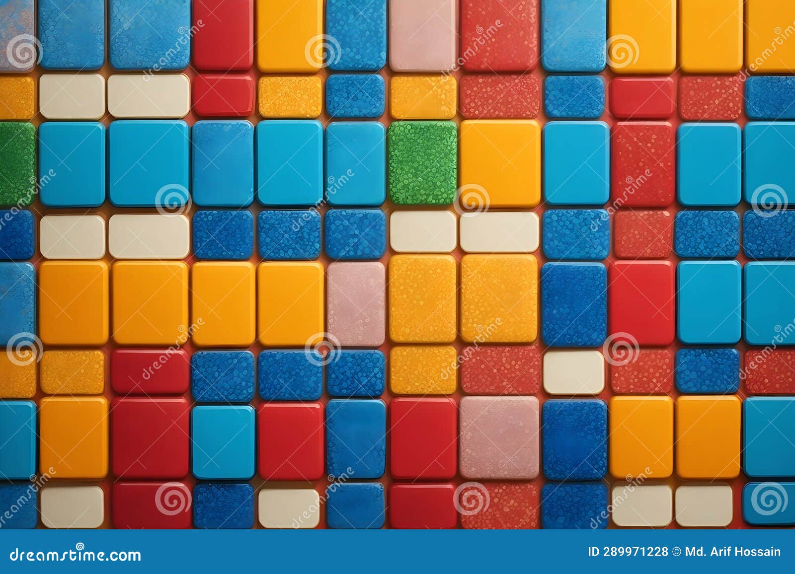 Seamless Tile Pattern Background with Colorful Pieces Generated by Ai ...