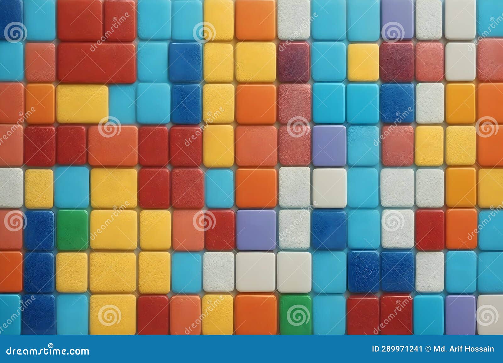 Seamless Tile Pattern Background with Colorful Pieces Generated by Ai ...