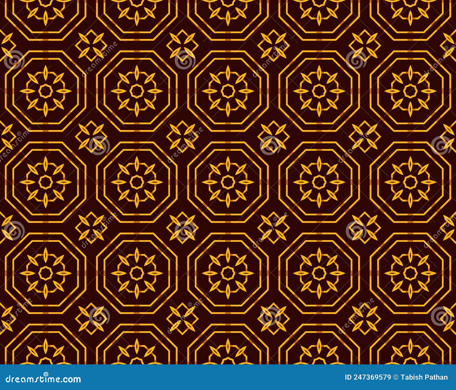 Seamless Tile Pattern for Background or Wallpaper Stock Illustration ...