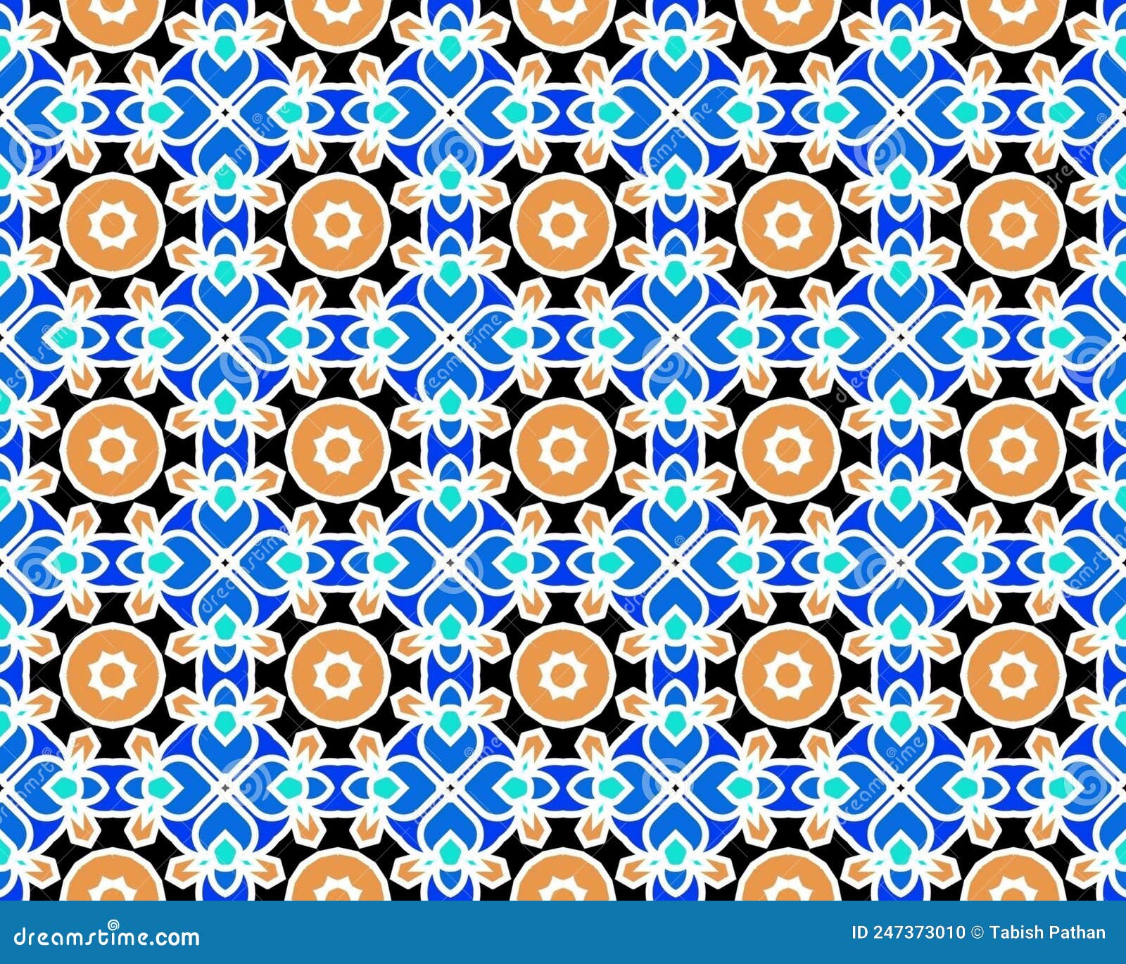 Seamless Tile Pattern Illustration with Squares Stock Illustration ...