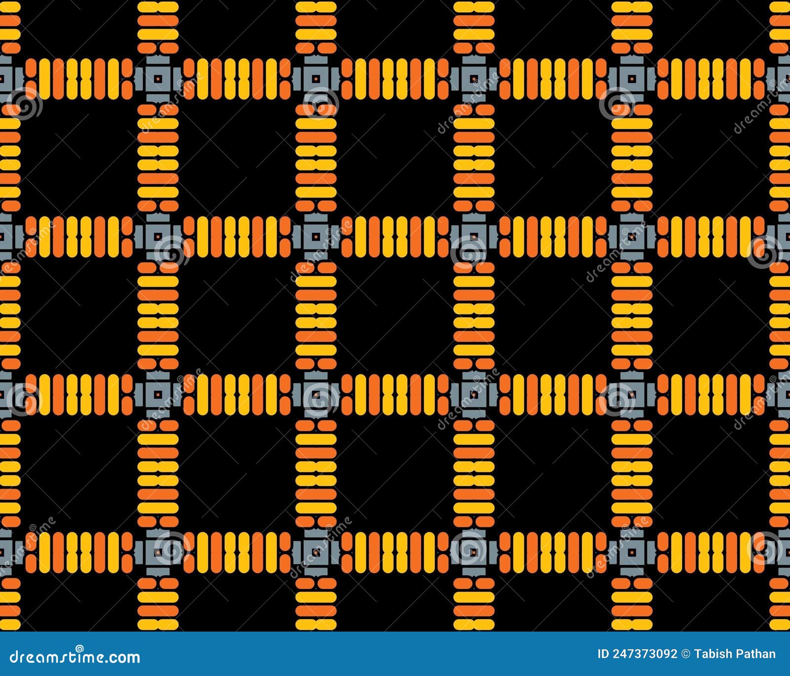 Seamless Tile Pattern Illustration with Squares Stock Illustration ...