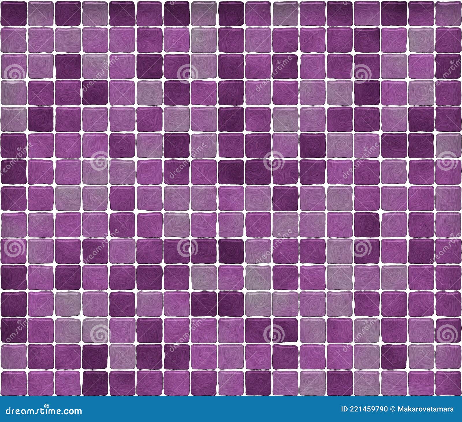 Seamless Tile Pattern in Purple Shade, Tile with Swirl Effect Stock ...