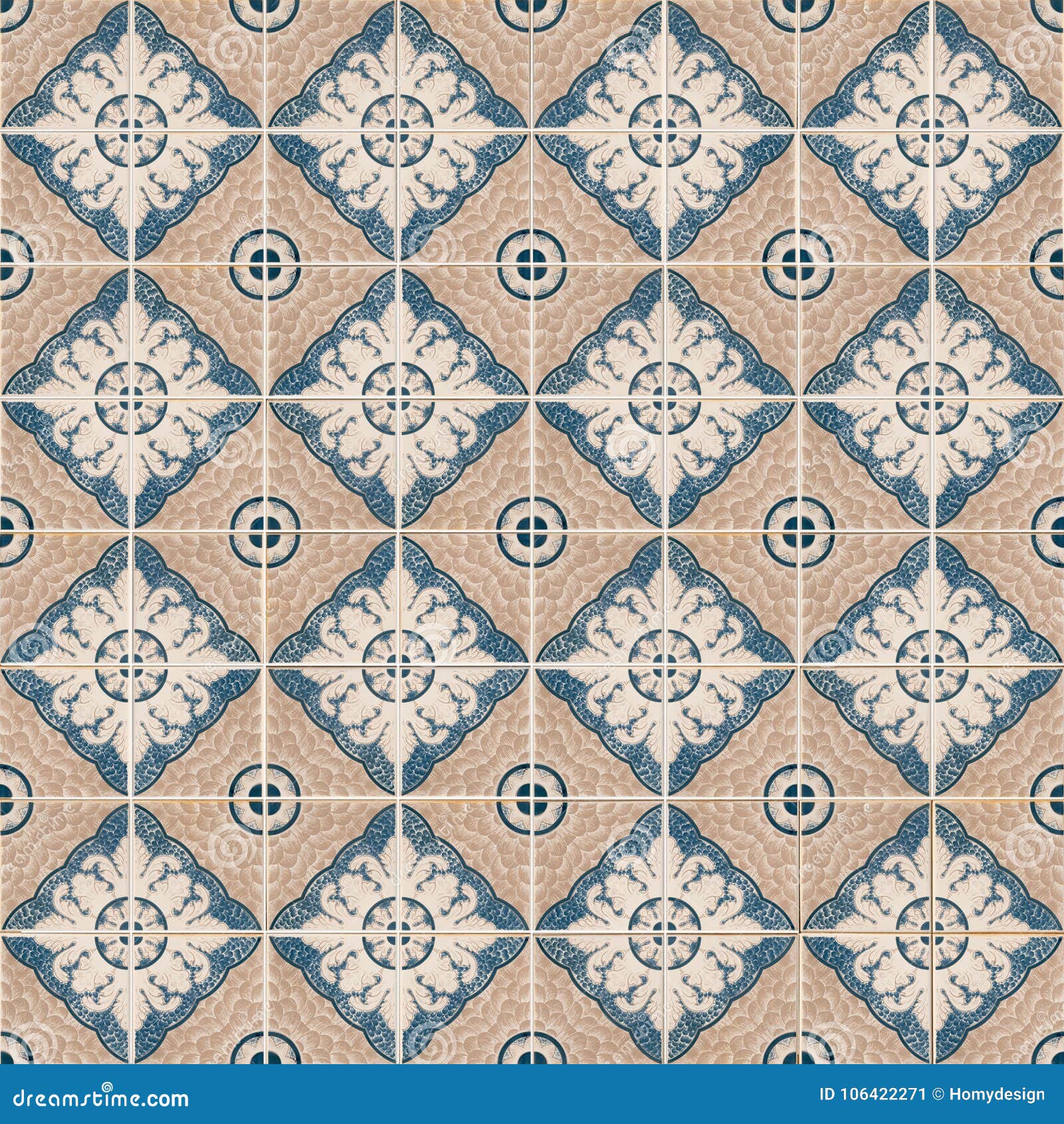 Seamless tile pattern stock illustration. Illustration of wallpaper ...