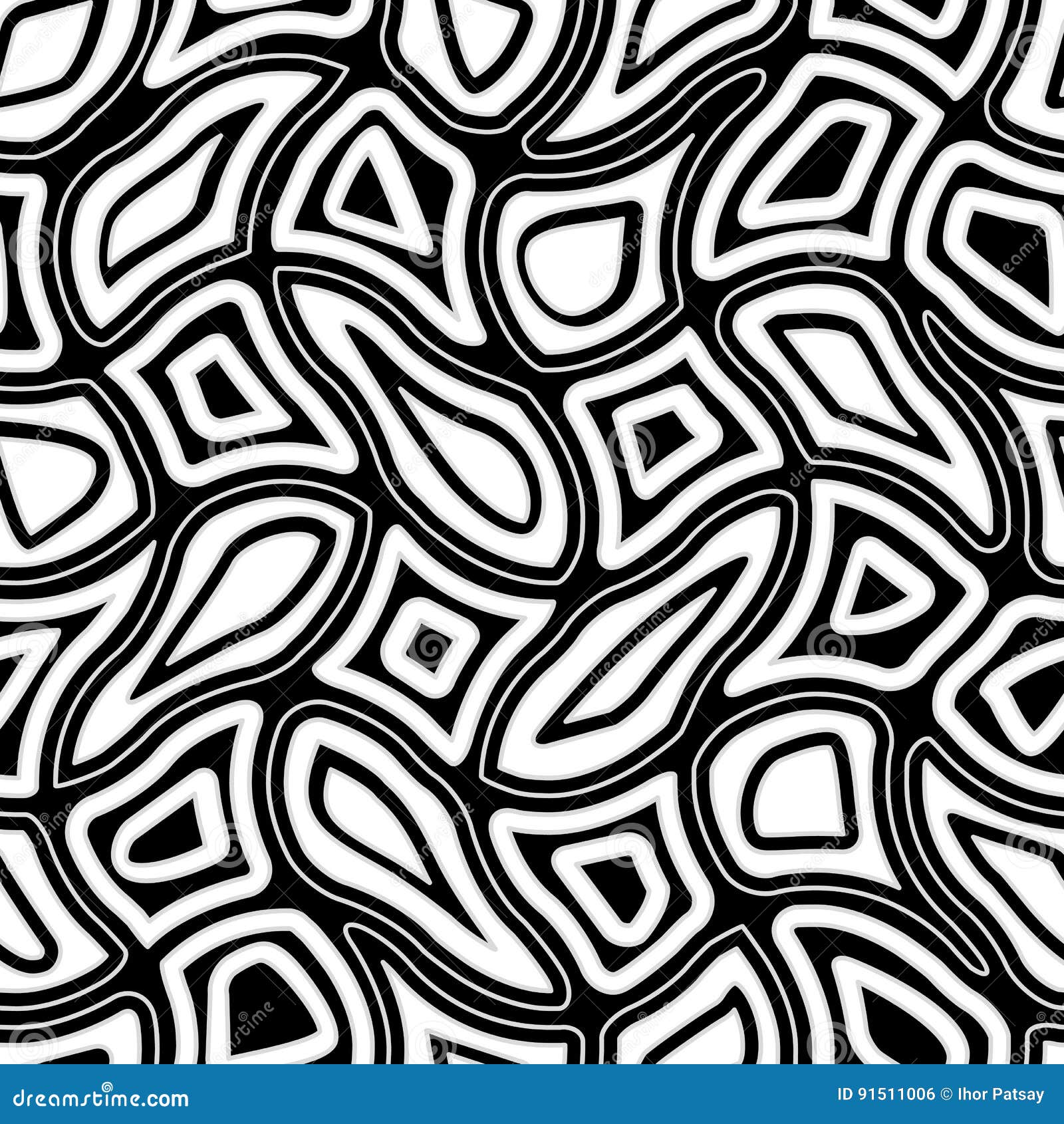Seamless tile pattern stock vector. Illustration of black - 91511006