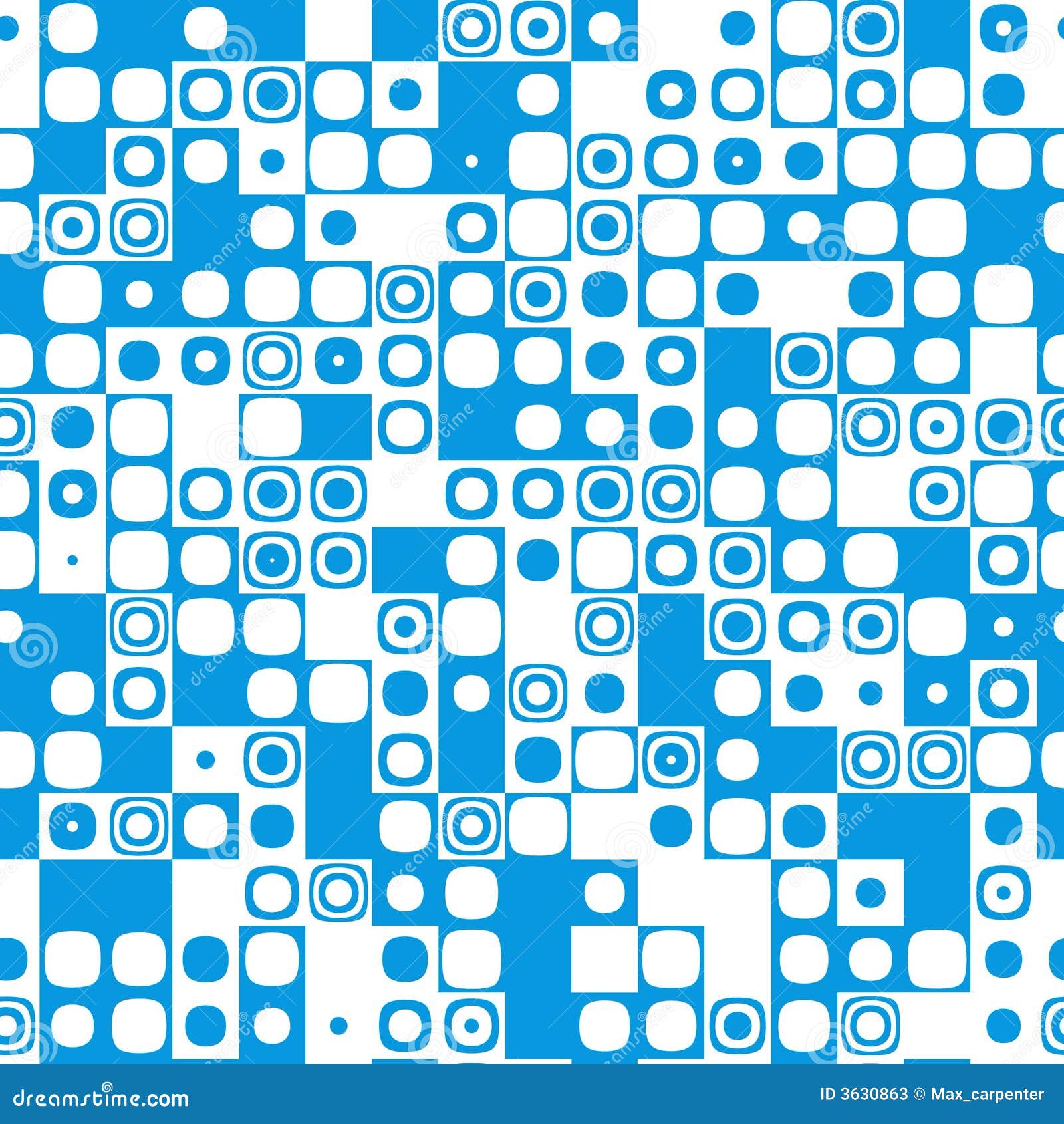 Seamless Tile Pattern Texture Icon Mosaic Blue Stock Illustration ...