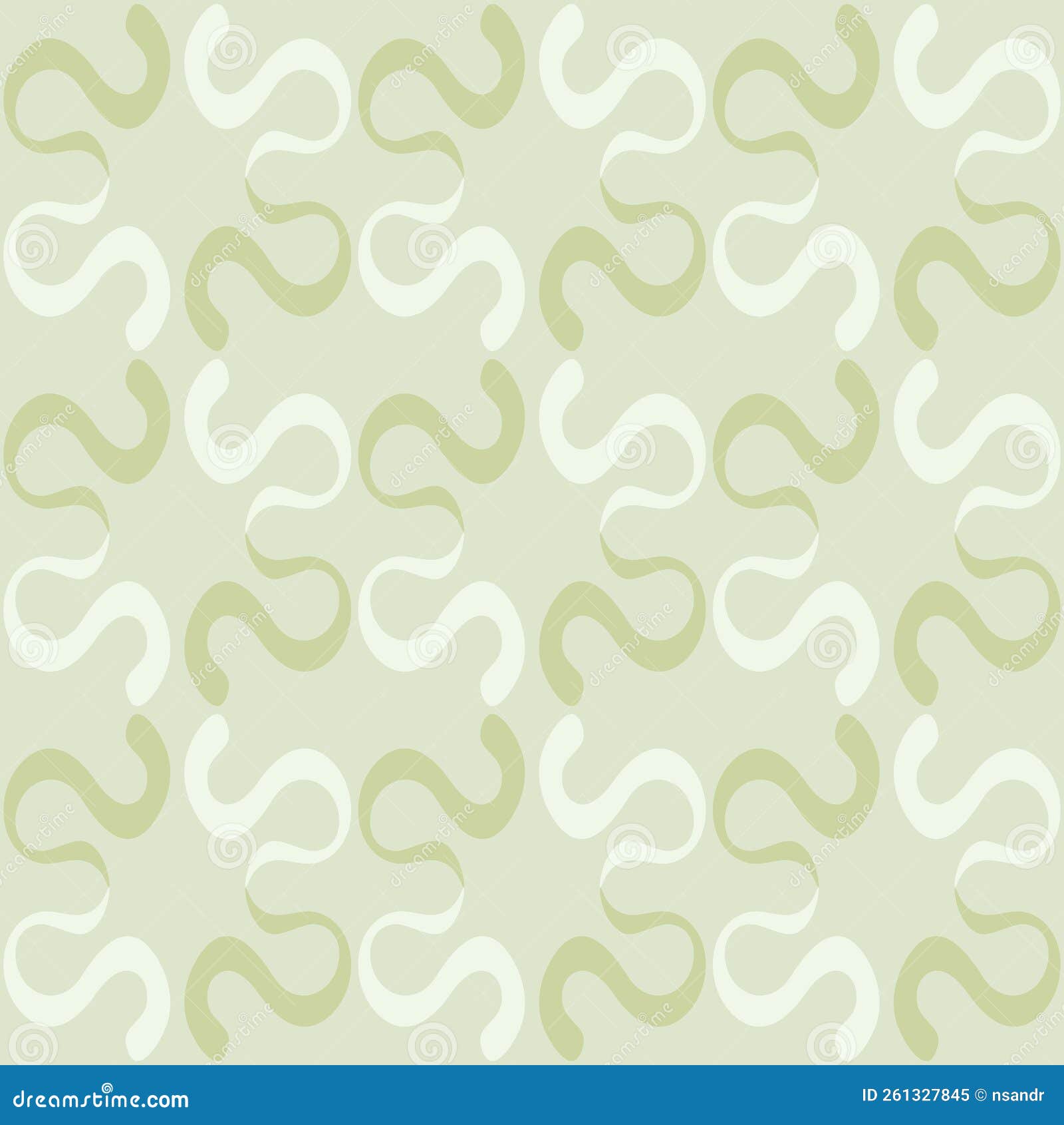 Seamless Tile Pattern in Traditional Style. Simple Abstract Spiral ...