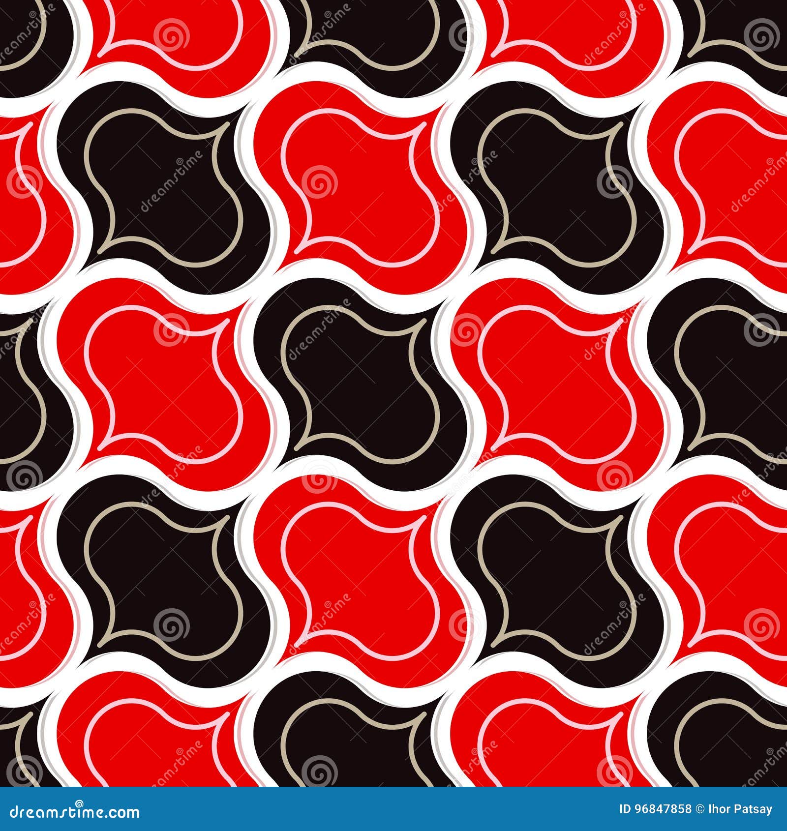 Seamless tile pattern stock vector. Illustration of periodic - 96847858