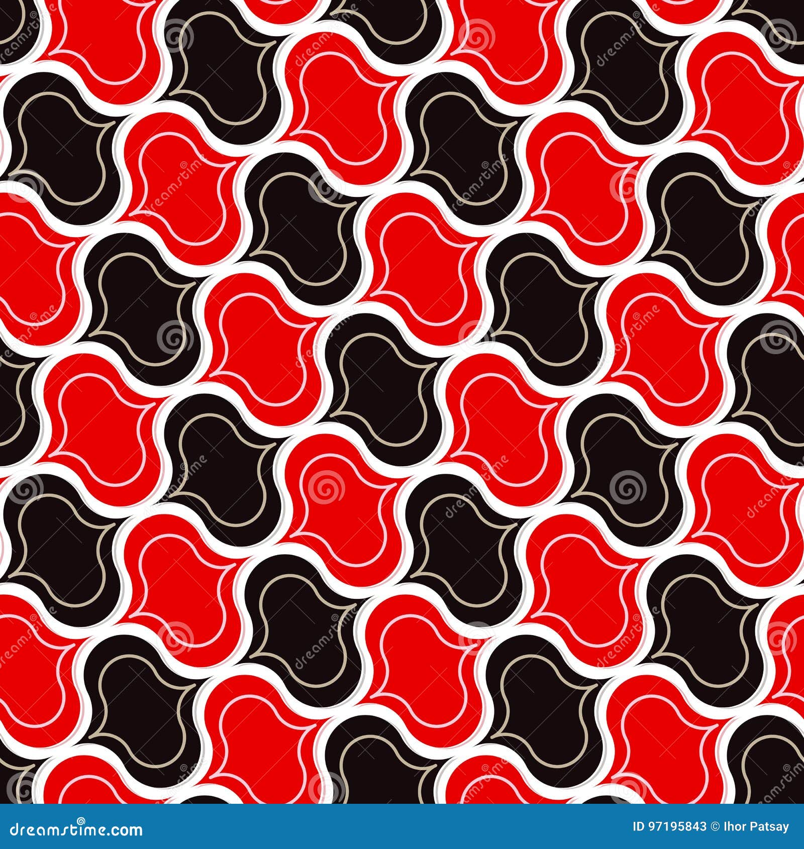 Seamless tile pattern stock vector. Illustration of abstract - 97195843