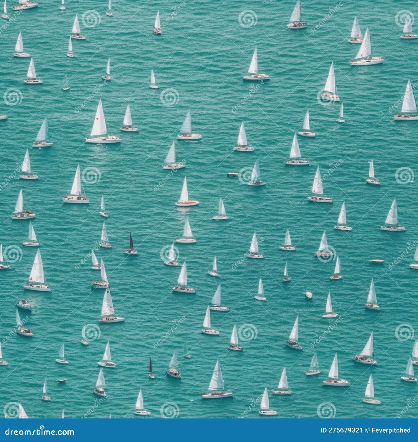 Seamless Tile of Sail Boat Theme Abstract Background - Generative AI ...