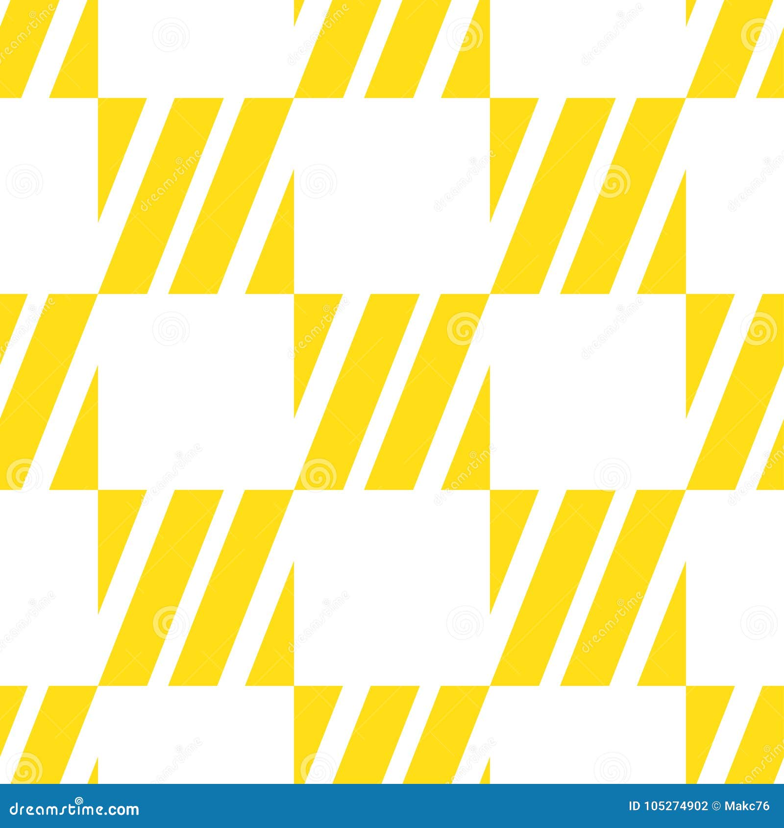 Seamless Geometric Pattern with Yellow White Striped Lines Stock Vector ...