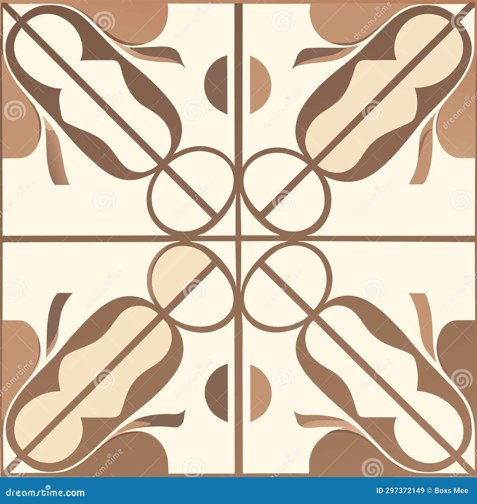 Seamless Tileable Abstract Pattern in Beige and Brown Colors Generative ...