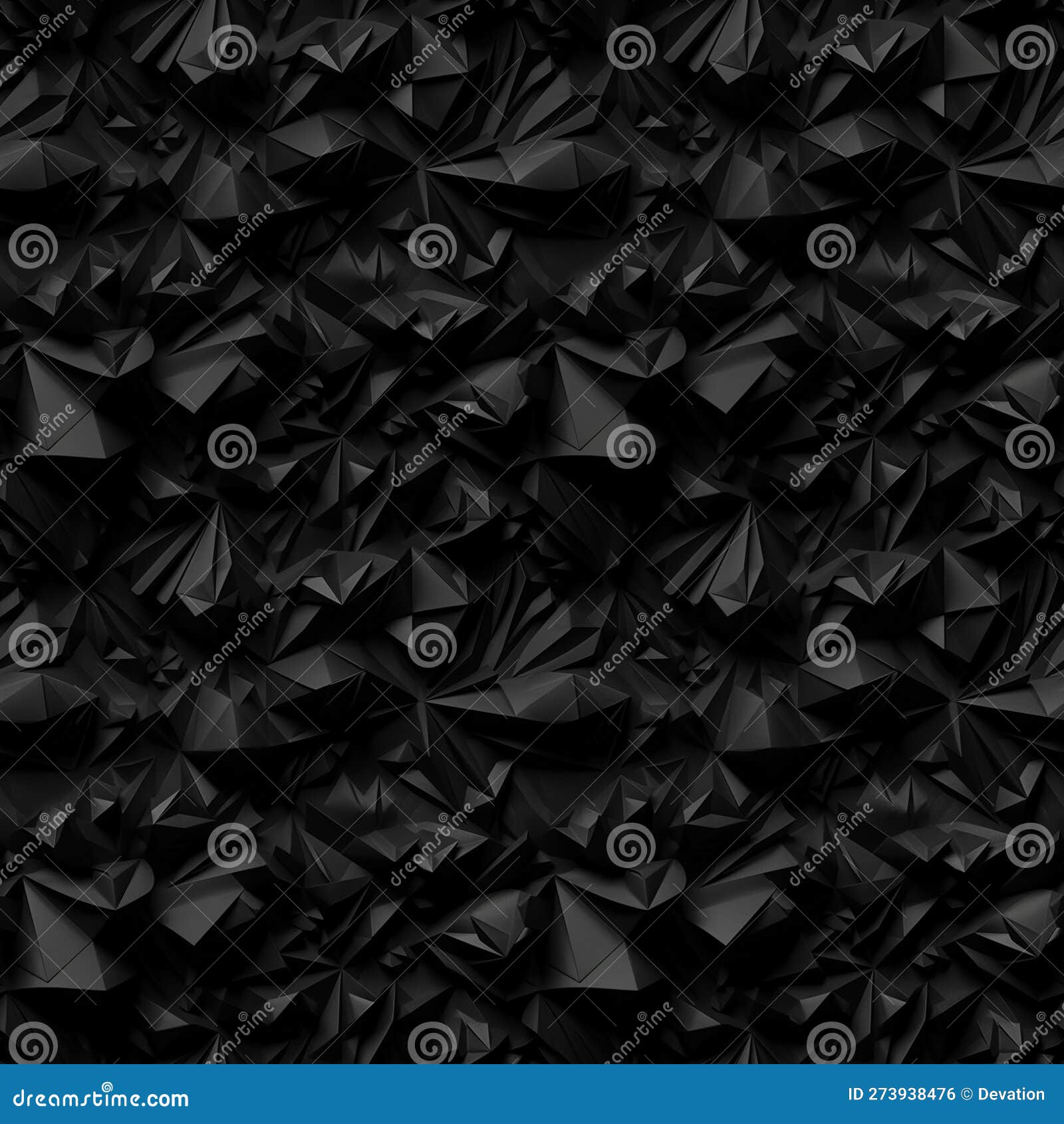 Seamless Tileable Black Pattern - Generative AI Stock Photo - Image of ...