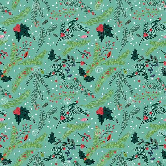 Seamless Tileable Christmas Holiday Floral Background Pattern Stock ... Seamless Tileable Christmas Holiday Floral Background Pattern Stock ...