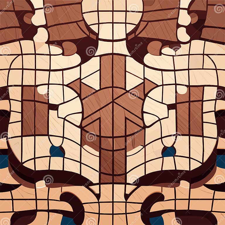 Seamless Tileable Geometric Pattern Based on Repetitive Simple Forms ...
