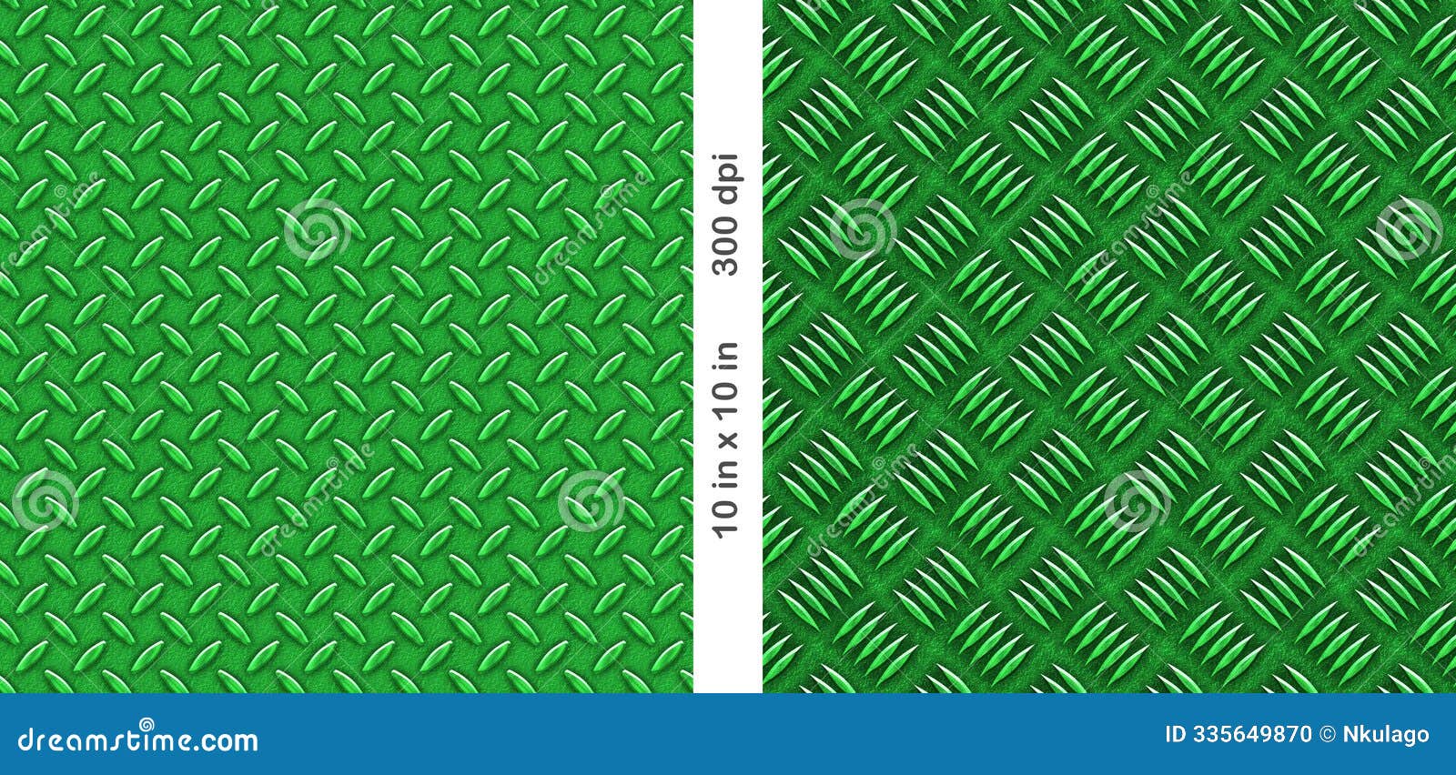 Set of 2 Diamond Metal Plate Designs. Seamless Patterns. Stock ...