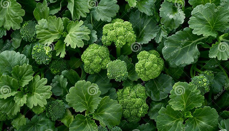 Seamless Tileable Pattern of Fresh Broccoli Vegetable Texture for ...