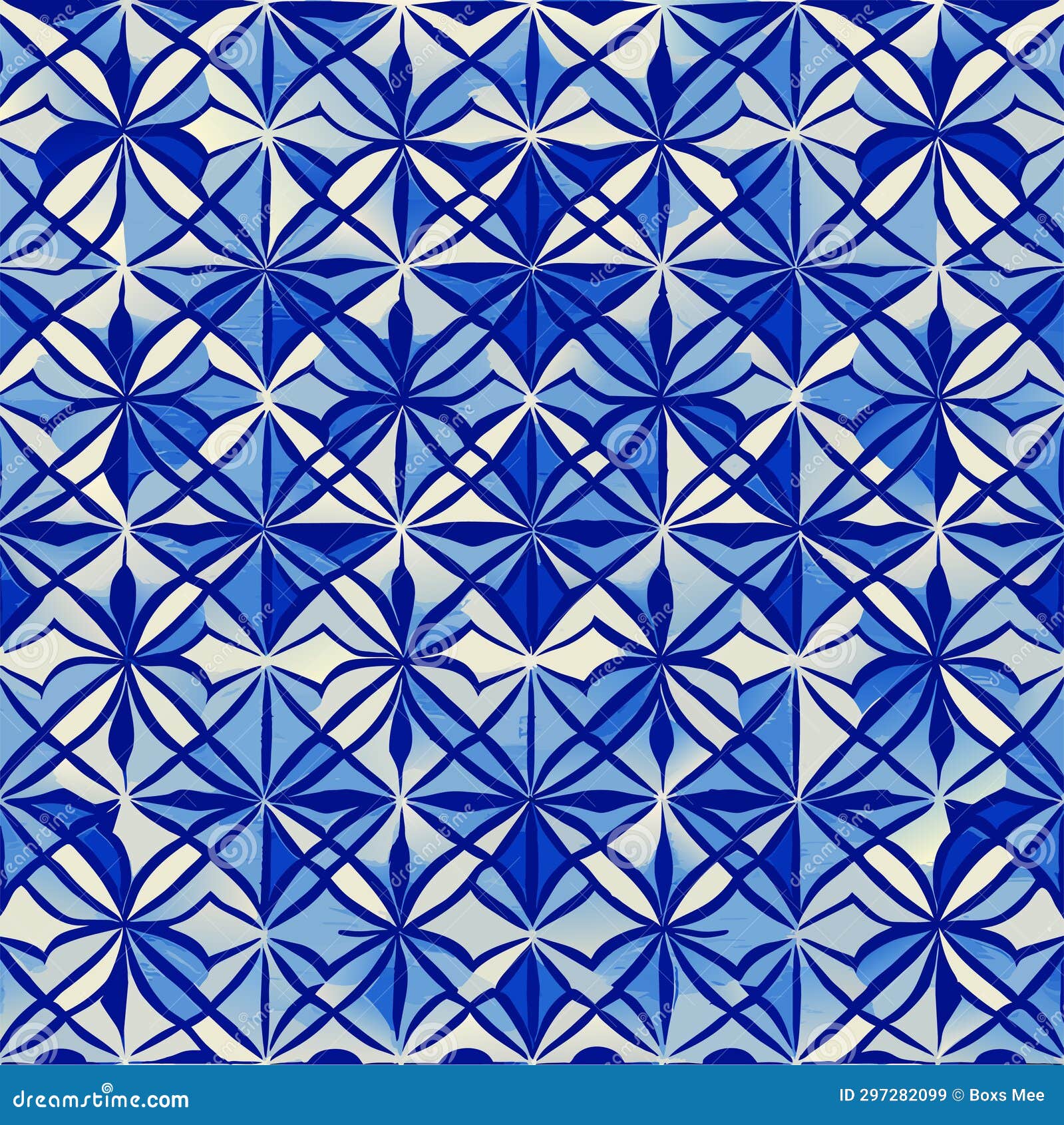 Seamless Tileable Texture in Blue and White Colors for Background AI ...