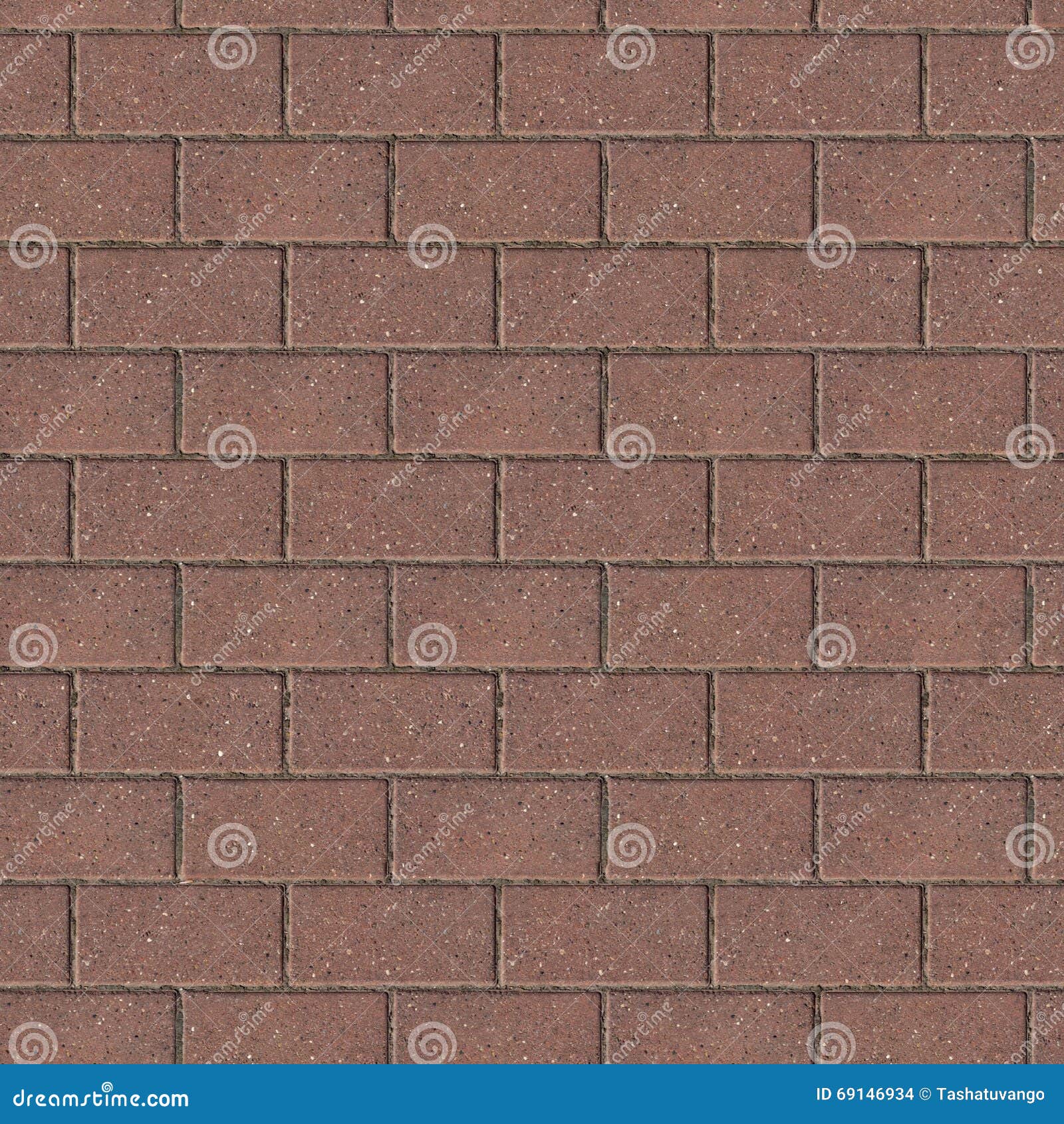 Seamless Tileable Texture of Brown Brick Wall. Stock Photo - Image of ...