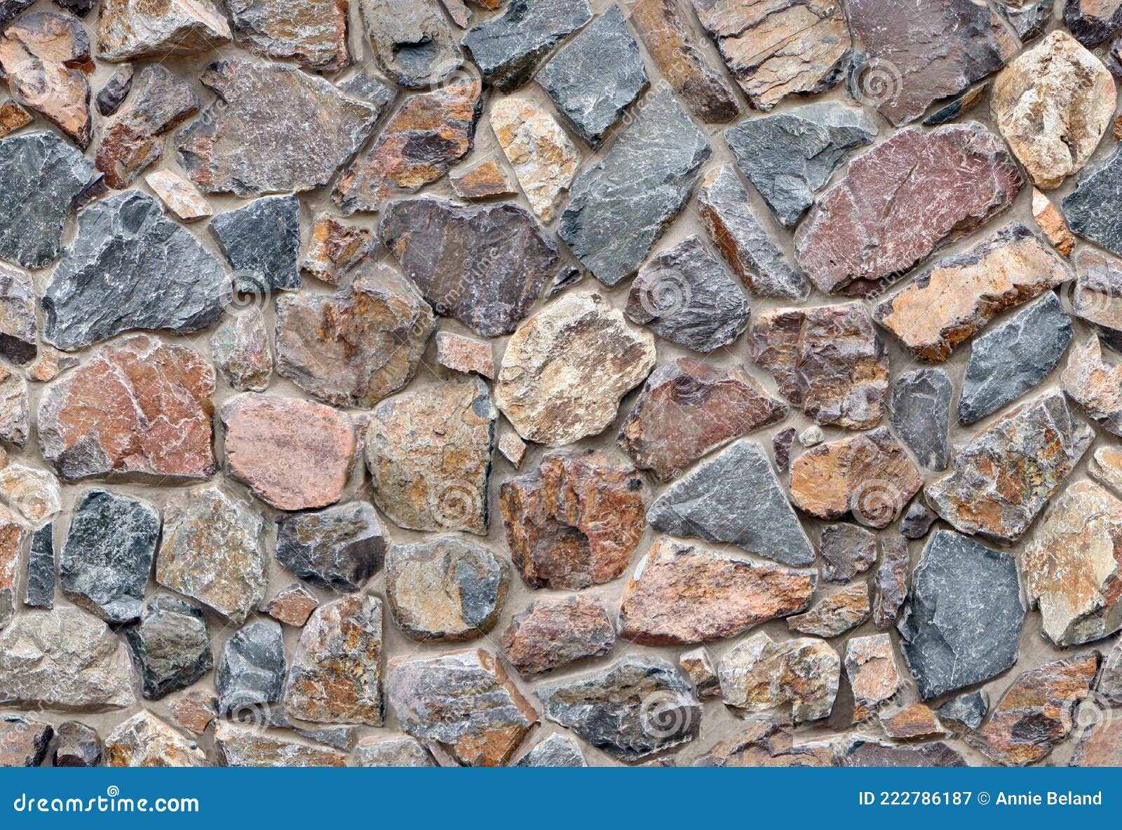 Seamless Tileable Texture of Field Stone Wall Stock Image - Image of ...
